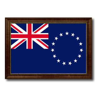 Cook Islands Country Flag Canvas Print, 15"x21", 27"x39" - Traditional ...