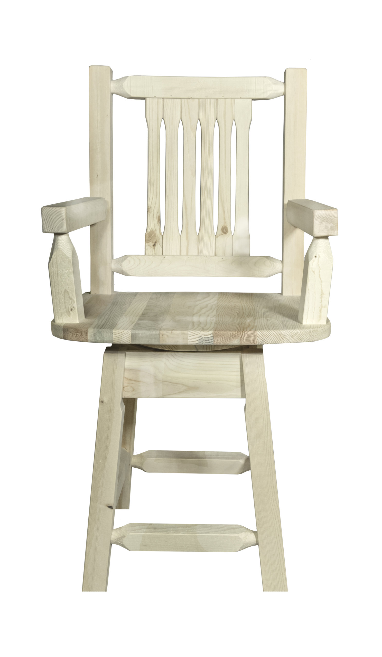 Homestead Counter Height Swivel Captain's Bar Stool, Ready to Finish ...