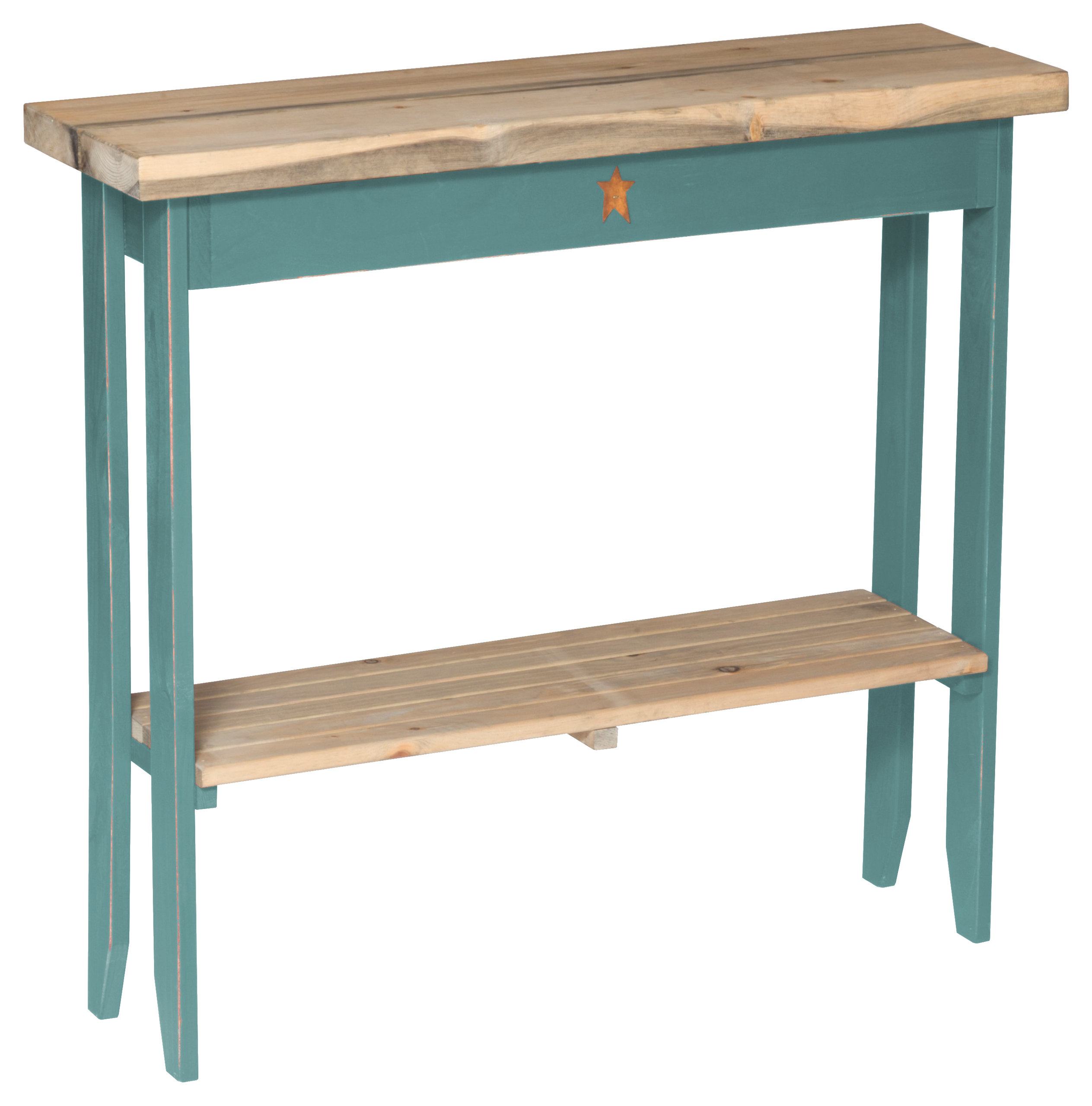 Farmhouse Pine Sofa Table With Shelf - Farmhouse - Console Tables - by ...