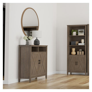 Ela Solid Wood Medium Storage Cabinet - Transitional - Storage Cabinets ...