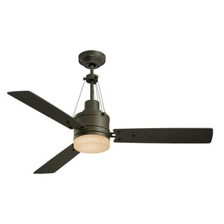 Highpointe 54" Ceiling Fan Golden Espresso Chocolate Blade San ...