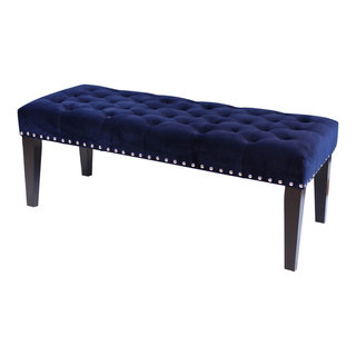 Markelo Velvet Bench - Contemporary - Upholstered Benches - by Monsoon ...