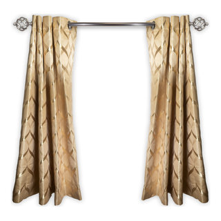 Sepia Curtain, 56"w X 63"h - Contemporary - Curtains - by Rod Desyne ...
