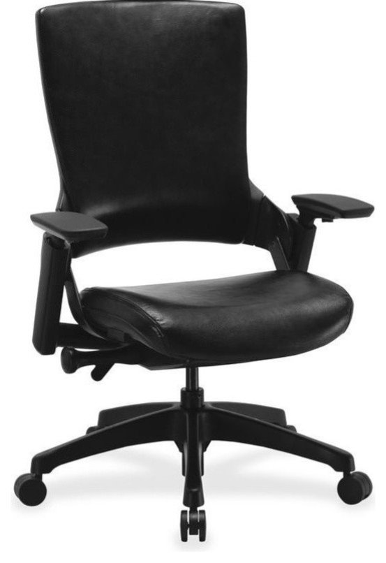 Lorell Serenity Series Executive Multifunction High-Back Chair, Leather ...