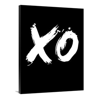"XO Poster Black" Fine Art Print, 30" x 40" - Modern - Prints And ...