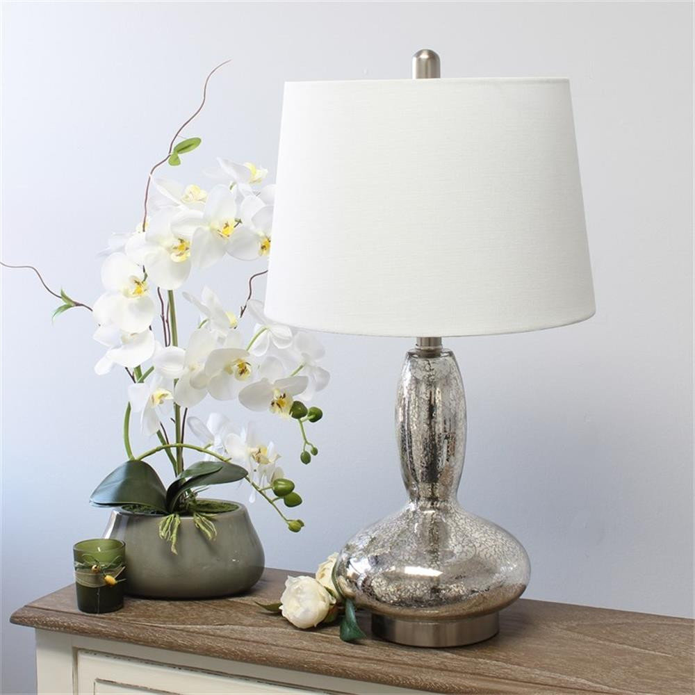 Elegant Designs Contemporary Curved Glass Table Lamp Mercury ...