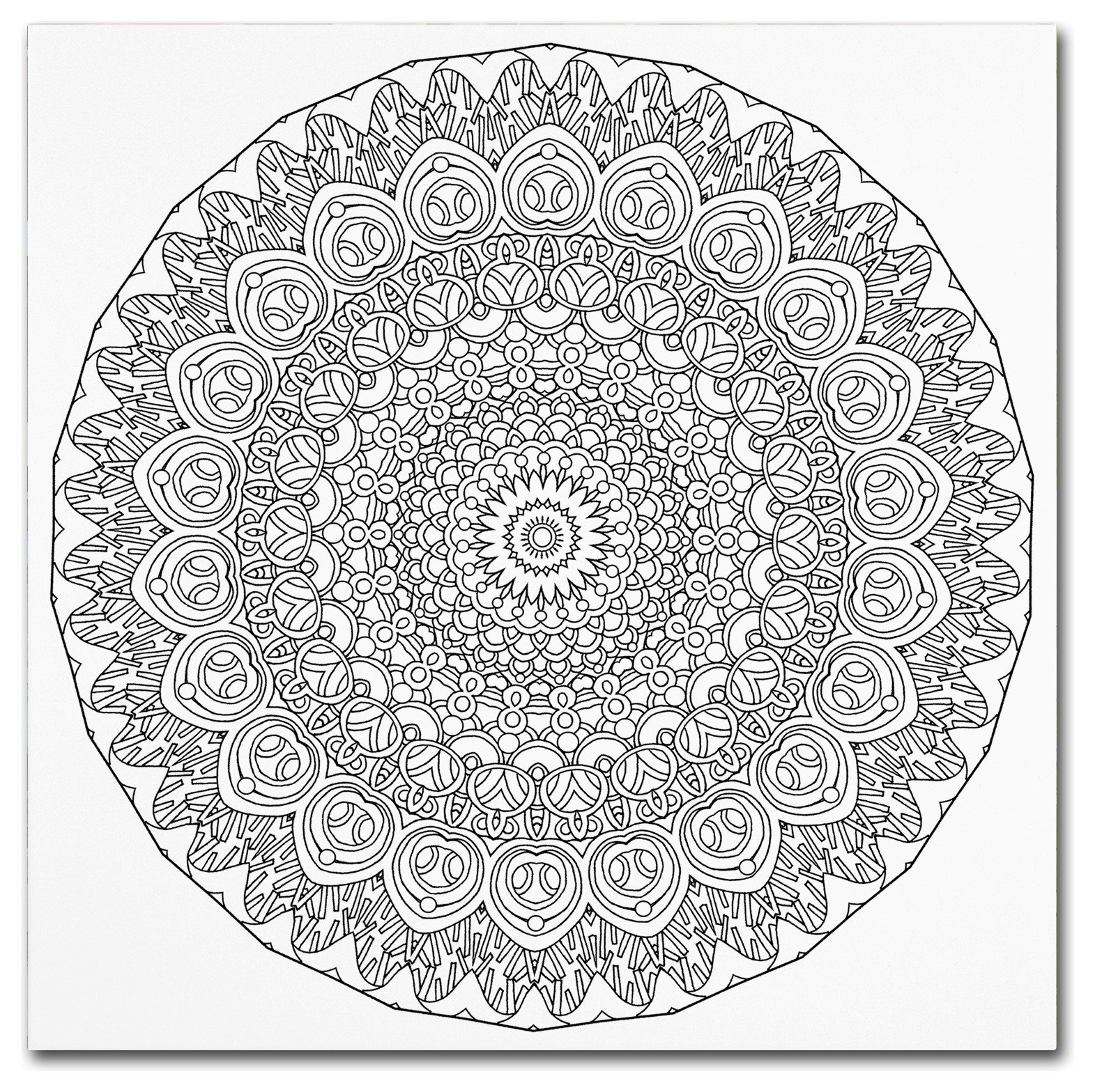 Kathy G. Ahrens 'Mixed Coloring Book 33' Canvas Art, 24"x24 ...