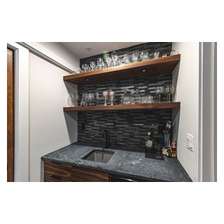 Black and Walnut Modern Industrial Design Kitchen in DC - Industrial ...