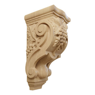 Capistrano Mission Corbel, Cherry, 2 1/2"Wx2 3/4"Dx4 1/2"H, 2-Pack, 4 7/8"Wx5 1/2"Dx10 7/8"H ...