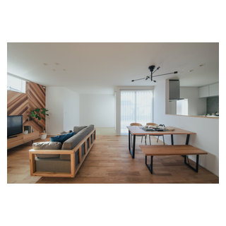 広がり感のあるLDK - Contemporary - Living Room - Other - by 有限会社ワンズホ－ム | Houzz