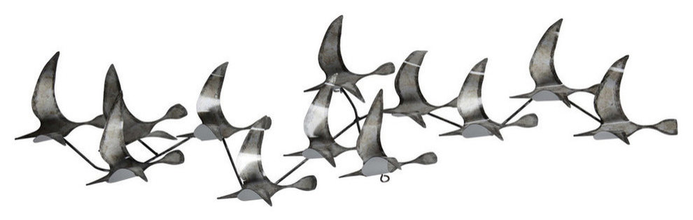 "Murmuration" Wall Art - Industrial - Wall Sculptures - by Renwil | Houzz
