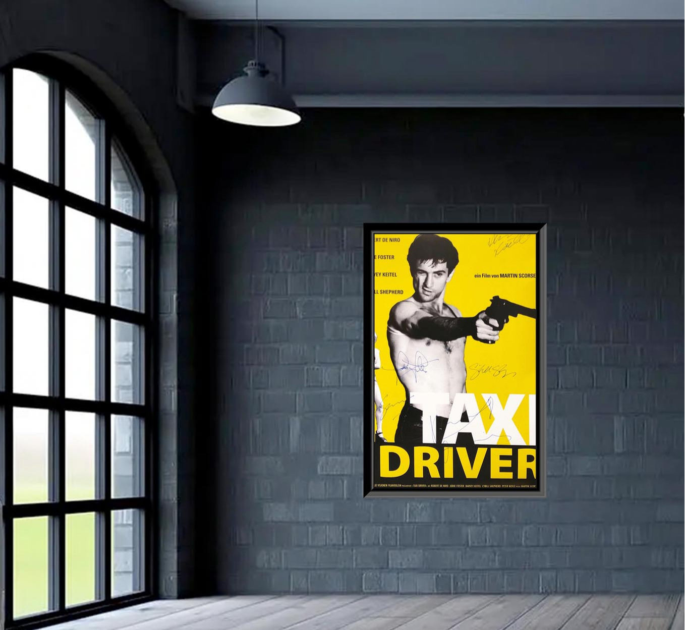 Taxi Driver cast signed movie poster, 27x40 inches - Contemporary ...
