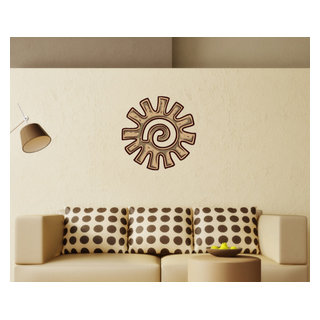 Aztec Vinyl Wall Decal AztecUScolor003, 18 in. - Contemporary - Wall ...