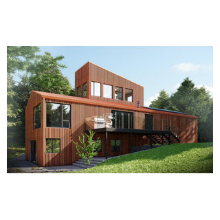 Modern Custom Home | Mosier, OR - Modern - Exterior - Portland - by ...