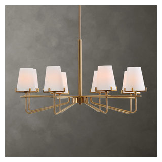 Uttermost Lassen 8 Light Brass Chandelier - Transitional - Chandeliers - by Uttermost | Houzz