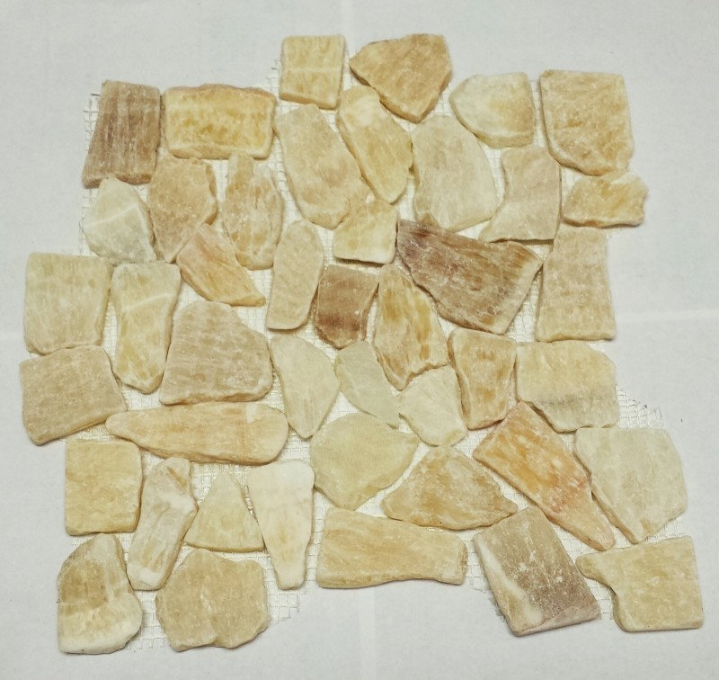 Yellow Jelly Natural Interlocking Pebbles, Sample - Traditional ...