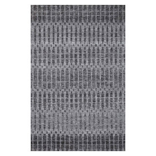 Justina BlakeneyxLoloi Yeshaia Gray/Charcoal 2'6"x7'6" Rug, 2'6"x7'6 ...