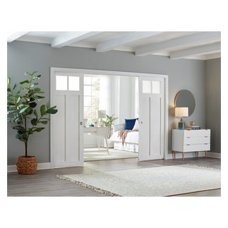 Converging Bypass Pocket Door Frame Kit - Clásico renovado - Despacho ...