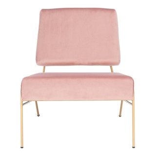 Safavieh Romilly Velvet Accent Chair, #N/A - Contemporary - Armchairs ...