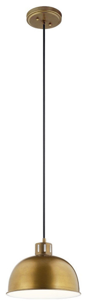 Kichler Zailey 1-Light Pendant 52152NBR, Natural Brass - Transitional ...