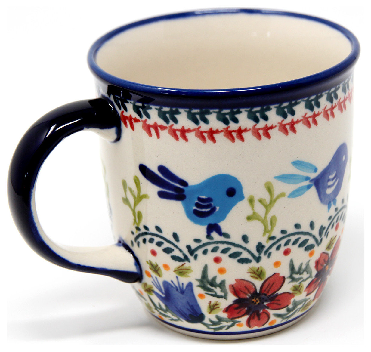 Polish Pottery Coffee Mug 12 Oz. Zaklady Boleslawiec Poland - Farmhouse ...