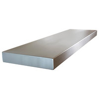 Stainless Steel Floating Shelves- Seamless, 72" - Contemporary ...