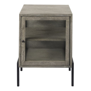 24" Brown Solid Wood Square End Table, 22"x22"x24" - Contemporary ...