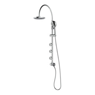 Riviera Shower System in Chrome, 2.5 GPM - Contemporary - Showerheads ...
