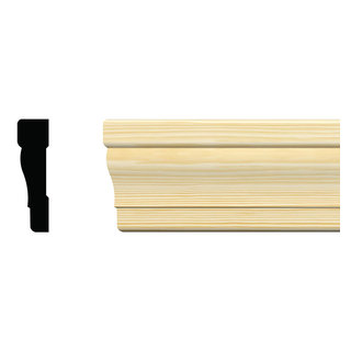 WM356 Colonial Casing Moulding, 2 1/4"H x 5/8"P x 84"L - Traditional ...