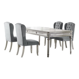 5 Pieces Emory Antique Cream Dining Set - Transitional - Dining Sets ...