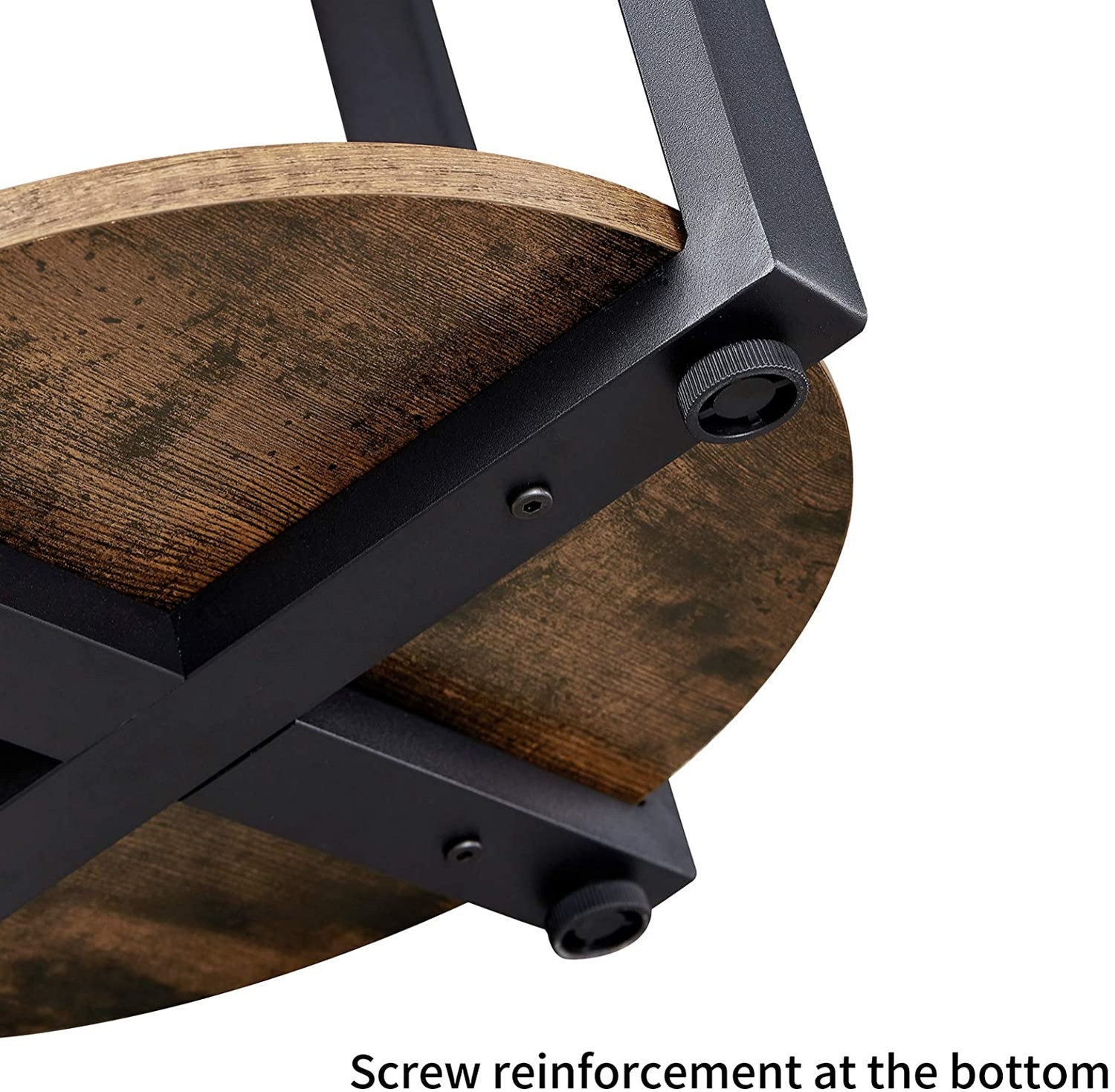 2-Tier Small Sofa Couch Table with Storage Rack - Contemporary - Side ...