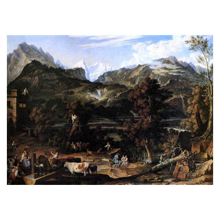Joseph Anton Koch The Upland near Bern Gallery Wrap Canvas, 21x28 ...