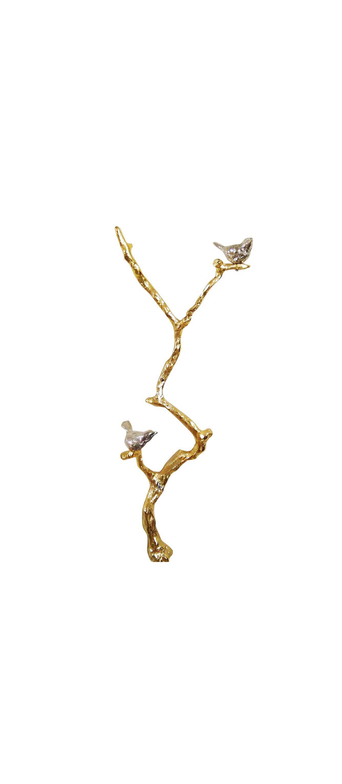 Aluminum Branch Decor, Gold and Silver - Contemporary - Decorative ...