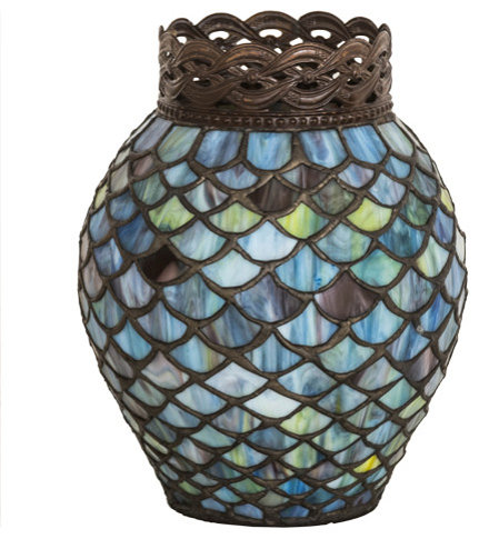 7 Wide Tiffany Fishscale Shade - Beach Style - Lamp Shades - by Meyda ...