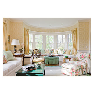 Cape Cod Seaside Primary Residence - Victorian - Living Room - Boston ...