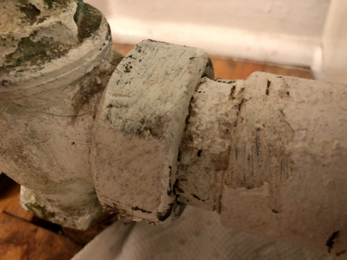 Replacing old rusted hot water radiator valves