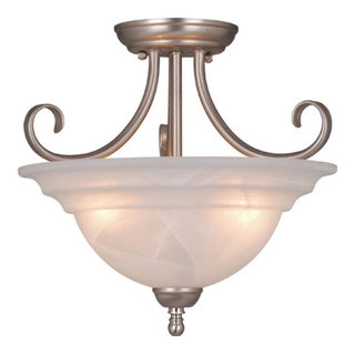 Vaxcel CF65353BN Babylon - 14" Semi-Flush Ceiling (Duo-Mount ...