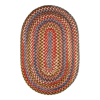 Rhody Rug Country Jewel Rug, Tawny Port, 3'X5' Oval, 3'x5' Oval - Area ...