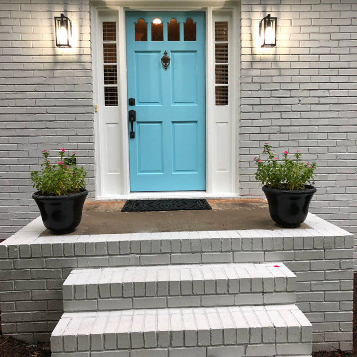 75 Painted Brick Exterior Home Ideas You'll Love - July, 2025 | Houzz