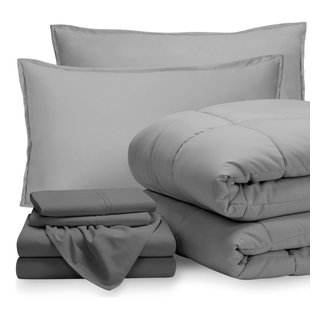 Bare Home 8-Piece Bed-in-a-Bag Split Sizes, Split King - Contemporary ...