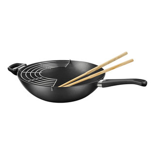 Scanpan Induction Plus - 12.5" Wok - Contemporary - Woks And Stirfry ...