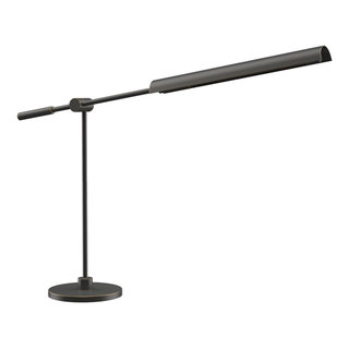 Astrid Table Lamp, Urban Bronze/Metal Shade, 28.567"Lx7.0625"Wx16.5"H ...