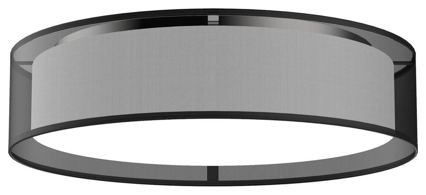 Kuzco Lighting Dalton 20" CCT LED Flush Mount, Black Organza ...