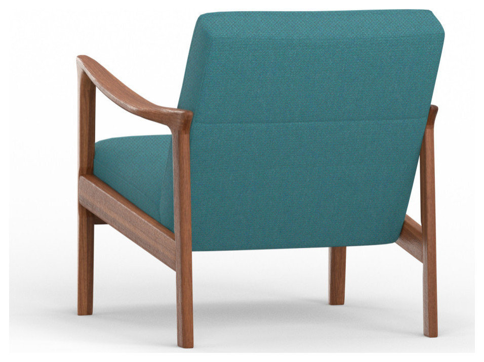 Zephyr Lounge Chair, Turquoise - Midcentury - Armchairs And Accent ...