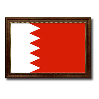 Bahrain Country Flag Canvas Print, 15"x21", 15"x21" - Traditional ...