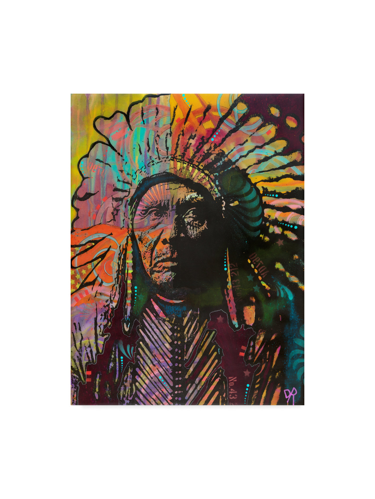 Dean Russo 'Native American IV' Canvas Art, 24"x18" - Southwestern ...