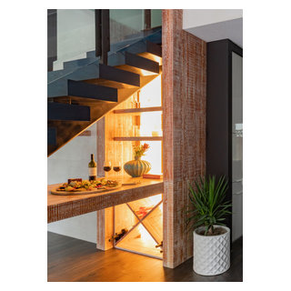 The Bar Under The Stairs - Modern - Staircase - Houston - by BKD ...