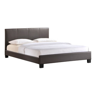 Alex King Vinyl Bed Frame - Transitional - Platform Beds - by ...