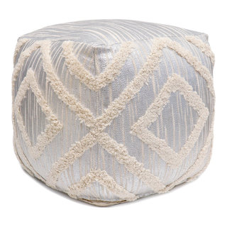 Grandcanyon Cotton Pouf - Transitional - Floor Pillows And Poufs - by Pasargad Home | Houzz