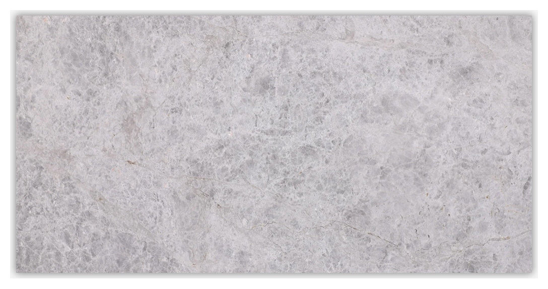Silver Gray Light Honed 12x24 Marble Tile, 12x24 - Traditional - Wall ...